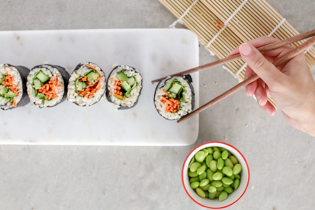 Brown Rice Sushi Rolls • Easy & Healthy - Healthnut Nutrition