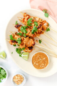 Chicken Satay with Peanut Sauce - Healthnut Nutrition